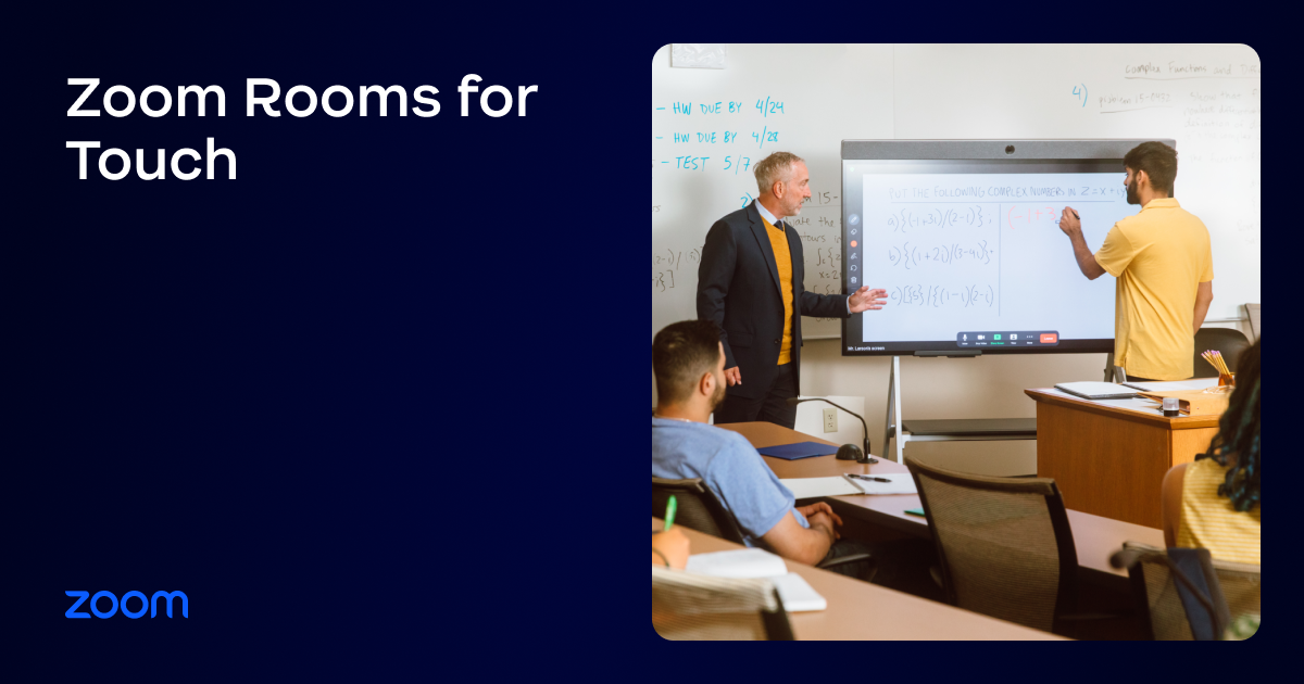 Zoom Rooms for Touch: Collaborate on Interactive Displays | Zoom