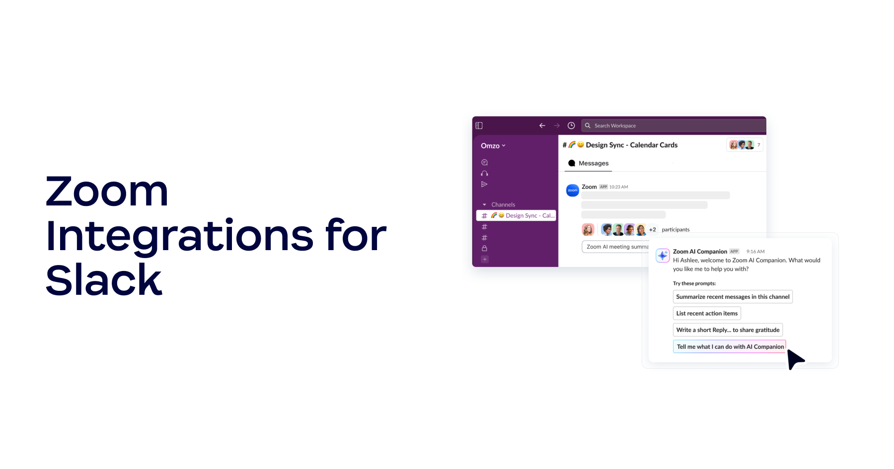 Zoom integrations for Slack | Zoom